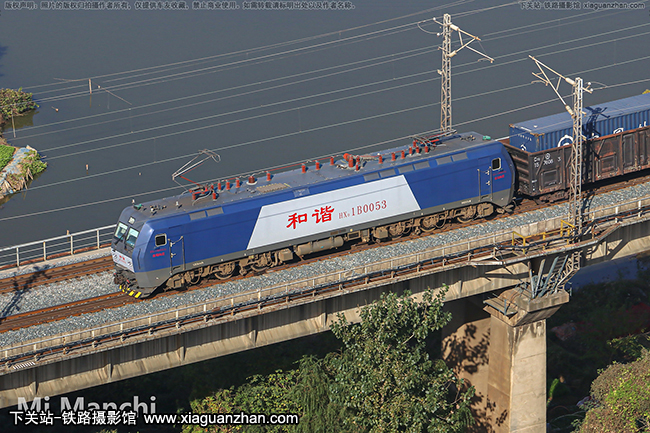 [下关站] 和谐电1B-0053 HXD1B-0053 南局向段-老曹的铁路摄影馆