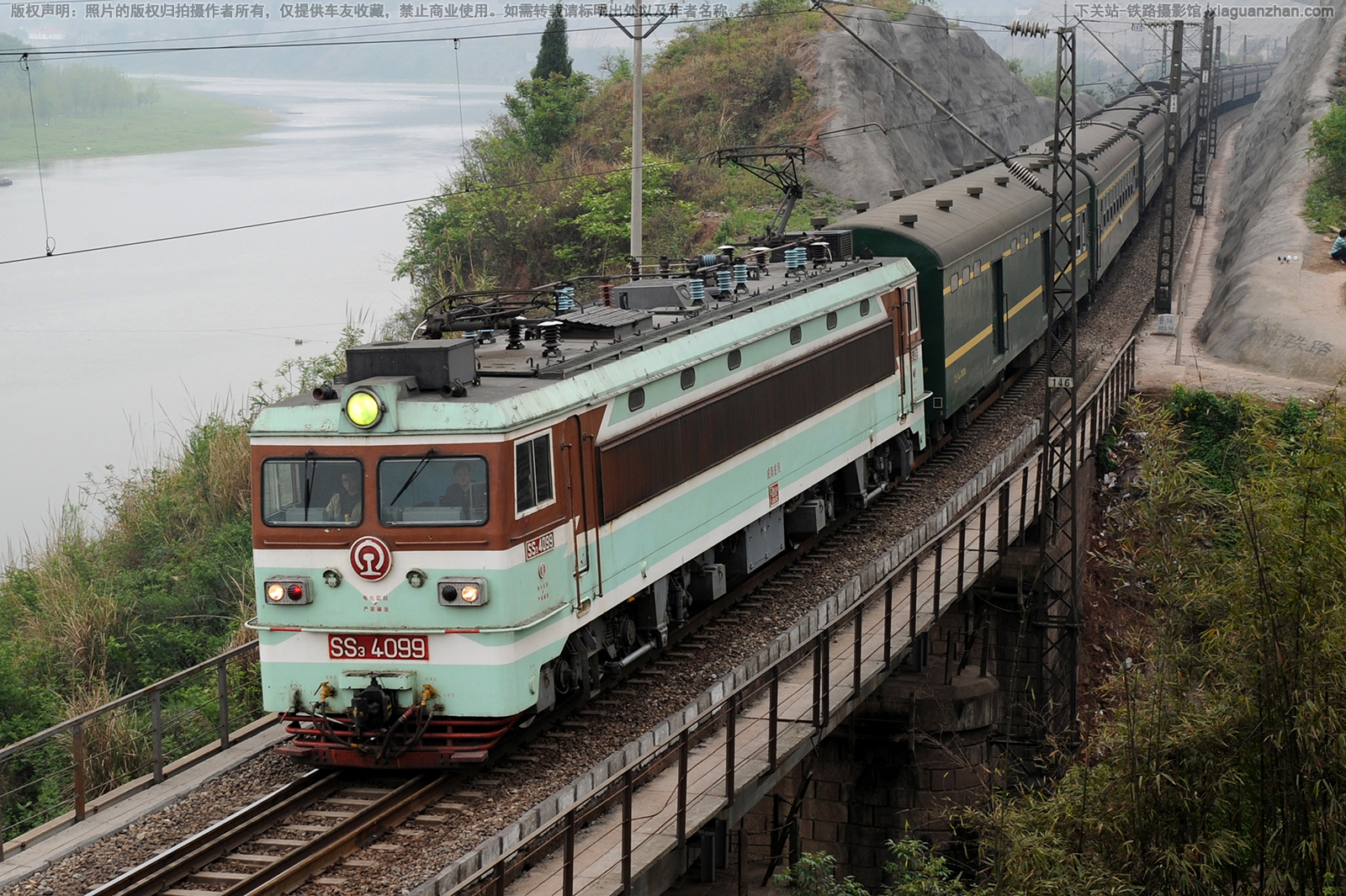 [下关站] 韶山3-4099 SS3-4099 成局成段-老曹的铁路摄影馆